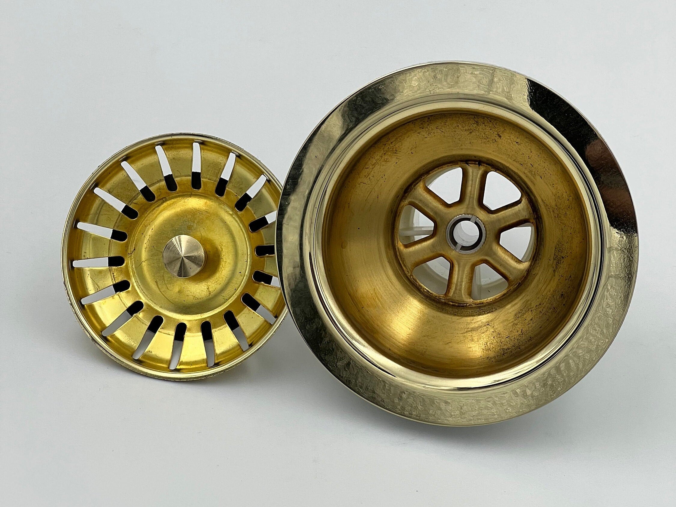 Unlacquered Brass Strainer Sink #VFK164 – VintageFaucets