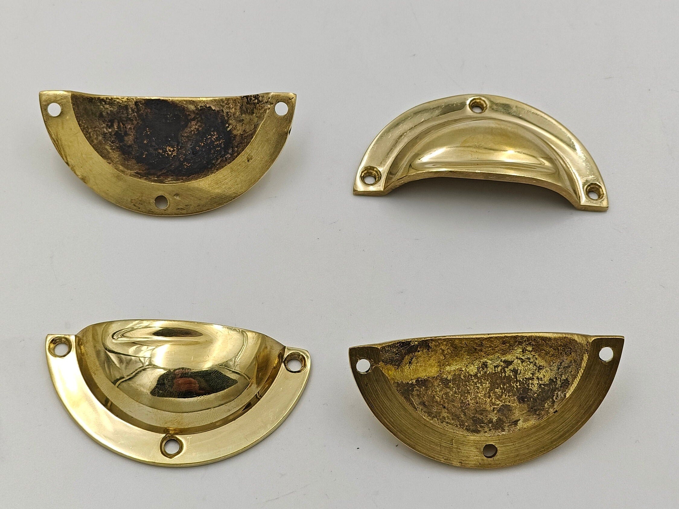 Unlacquered Brass Cup Pulls #VFK121 – VintageFaucets